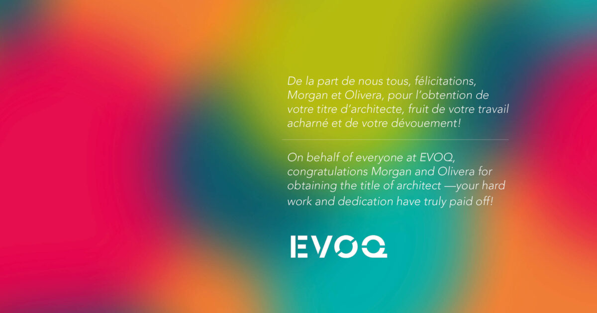 Two New Architects at EVOQ