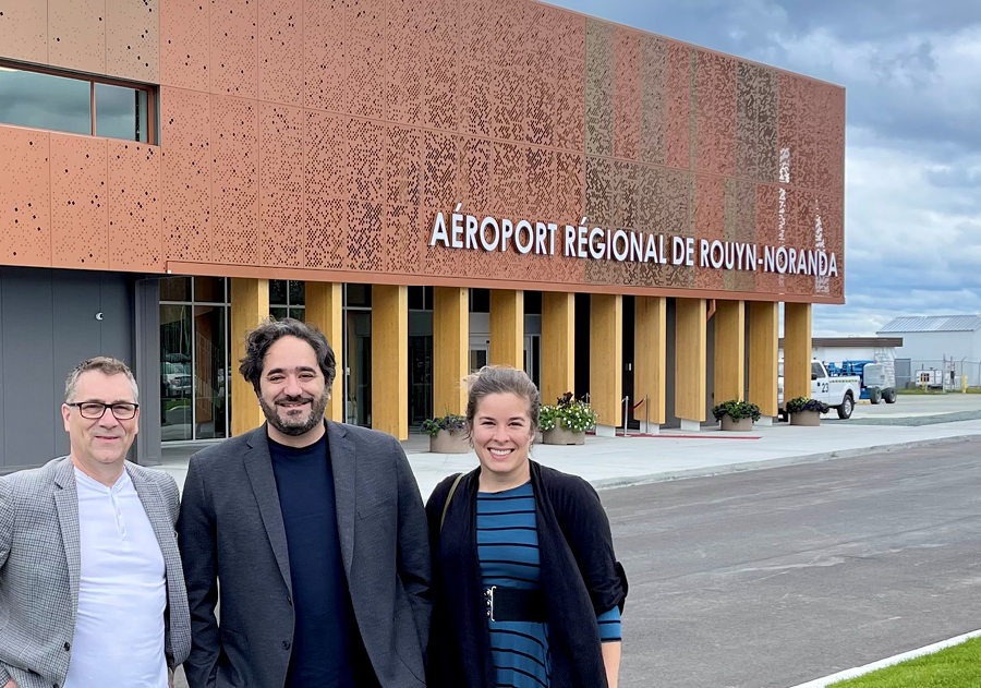 Inauguration of the Rouyn-Noranda Air Terminal